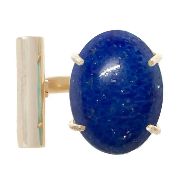 CASTLECLIFF Orbit Cocktail Ring - Gold/blue