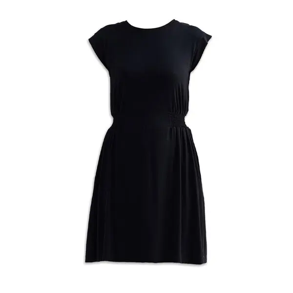 REISTOR Short Dress With Smocking Detail