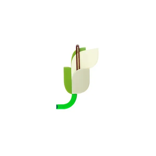 GISSA BICALHO Anthurium Brooch - Yellow