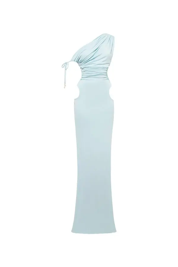LUNA B One-shoulder Cut-out Maxi Dress