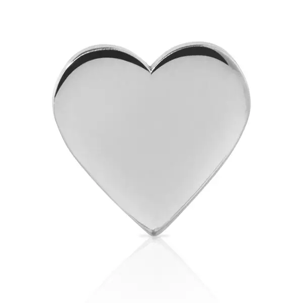 Maya Brenner Designs 14k Gold Heart Stud Earring - White