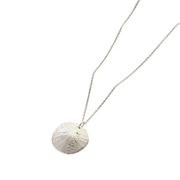 POSH TOTTY DESIGNS Large Sand Dollar Sterling Necklace - Silver