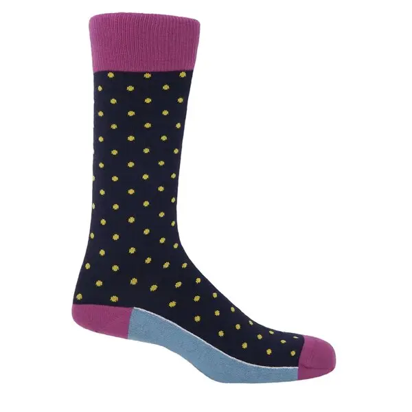 PEPER HAROW - MADE IN ENGLAND Pin Polka Socks - Black