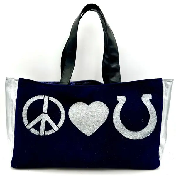 LYNN TALLERICO Mahjong Tote - Blue