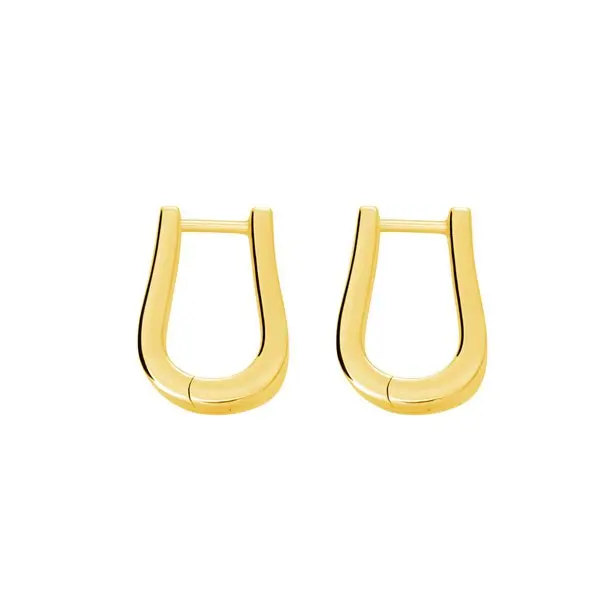 LUCY QUARTERMAINE Petal Hoops Small In Vermeil - Gold
