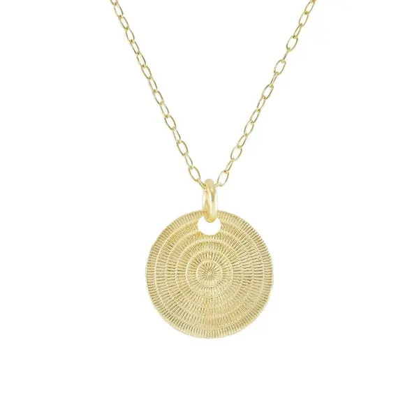 MARCIA MORAN Dulce Coin Pendant Necklace - Gold