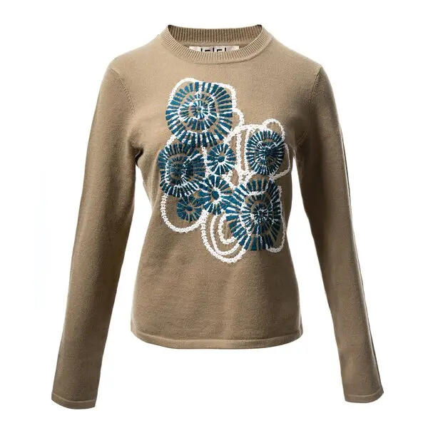 FULLY FASHIONING Beck Embroidered Sweater