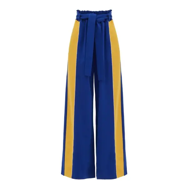 JULIA ALLERT Belted High-waist Wide-leg Trousers