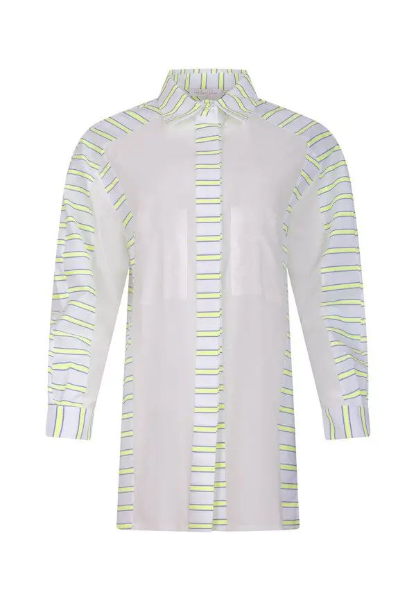 HELENE GALWAS Oversized Striped Shirt