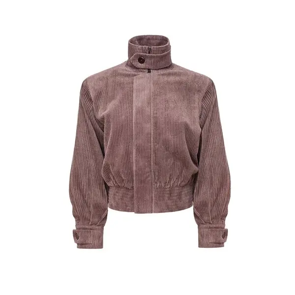 MANDRAGORA Corduroy Bomber Jacket - Brown