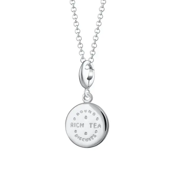 LILY CHARMED Sterling Rich Tea Biscuit Charm Necklace - Silver