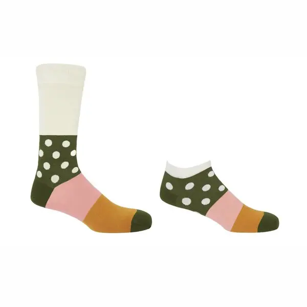 PEPER HAROW - MADE IN ENGLAND Mayfair Crew & Trainer Socks 2-pack - White