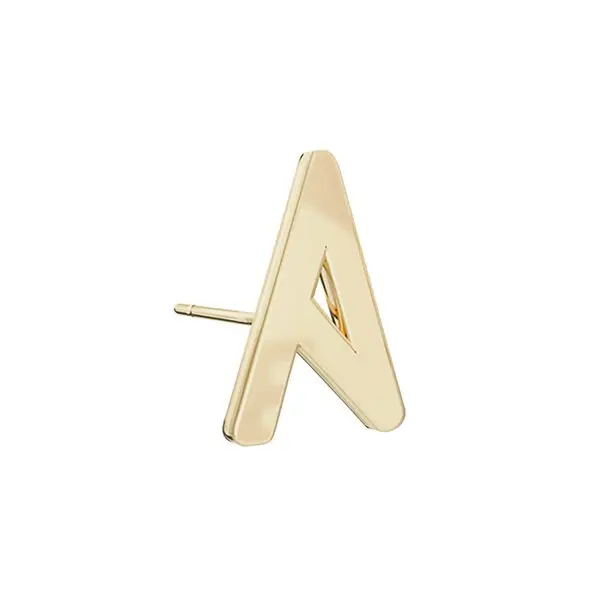 TOOLALLY Alphabet Stud Earring - Gold