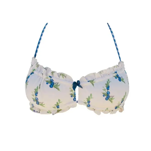 IVY SWIMWEAR Berry Pie Bikini Top - Blue