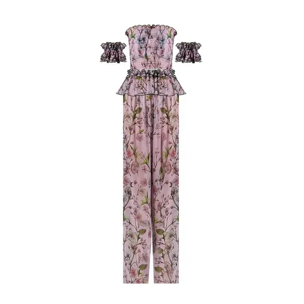 NUR KARAATA Floral Co-ord Set - Pink