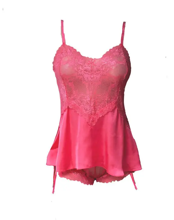 CAROL COELHO Guava A-line Babydoll Set - Pink