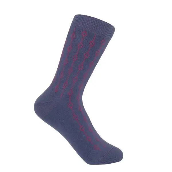 PEPER HAROW - MADE IN ENGLAND Beads Patterned Socks - Purple