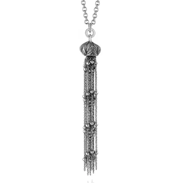UNALOE Zanzibar Sterling Leaf Bouquet Pendant Necklace - Silver