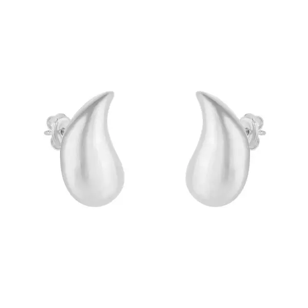 SPERO LONDON Pear Teardrop Sterling Earrings - Silver