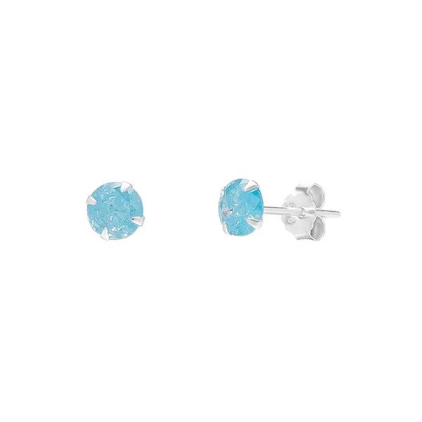 SPERO LONDON Stud Earrings Sterling Silver - Blue/silver