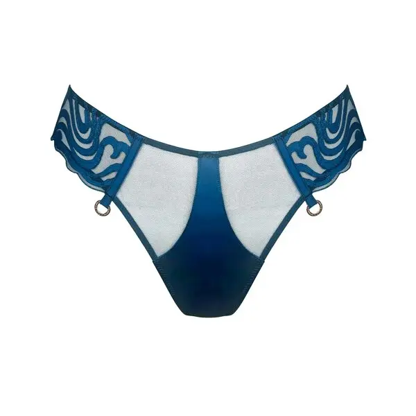 MONIQUE MORIN LINGERIE Echo Cheeky Abyss - Blue