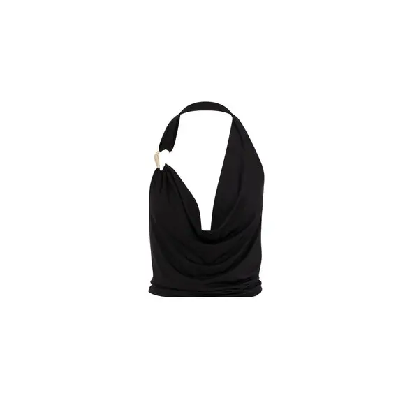 NAZLI CEREN Franca Jersey Blouse