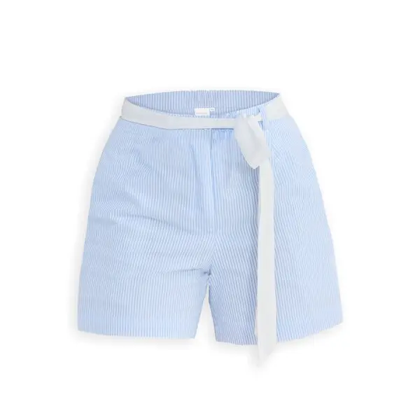 REISTOR Striped Regular Fit Shorts With Belt