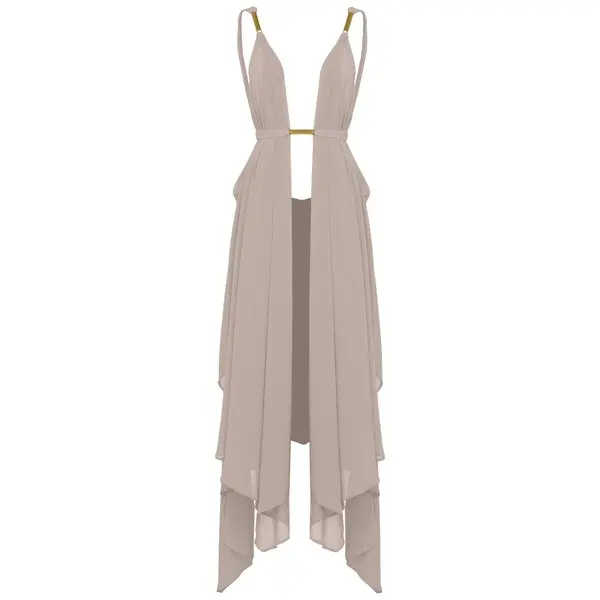 ANTONINIAS Neutrals Clementine Beach Cover-up - Beige