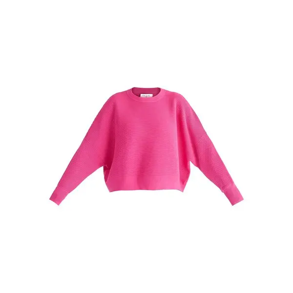 PAISIE Cropped Ribbed Jumper - Pink