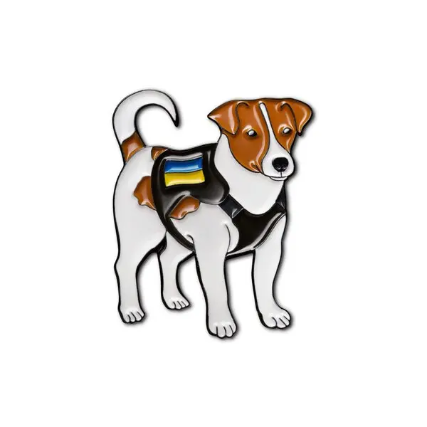 MAKE HEADS TURN Enamel Pin Patron The Jack Russell - Brown/black