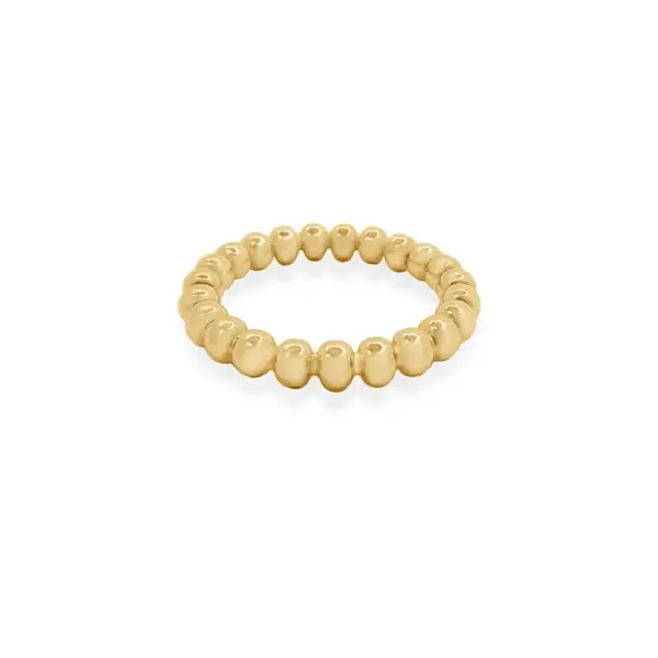 VIEA Amara Beaded Band Ring - Gold