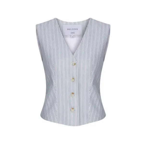NAZLI CEREN Lyra Cotton Waistcoat