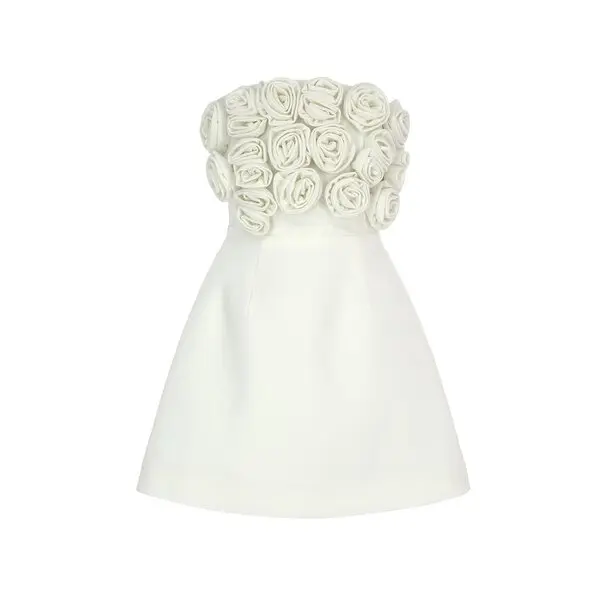 HERFETCH Mini A-line Dress With Rosette Detail