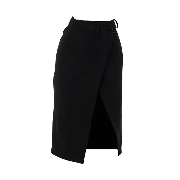 THE ETHOS STUDIO Asymmetrical Wrap Skirt