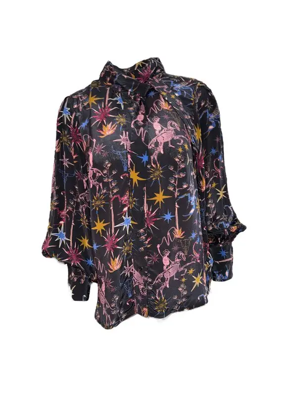 ANY OLD IRON Ghost Rider Tie Detailed Shirt