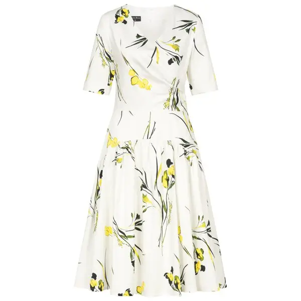 MARIANNA DÉRI Canola Blossom Print Dress