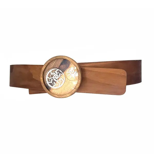 WOOD BELT Vatnajokull Dress Hugger 410 Walnut Belt - Brown