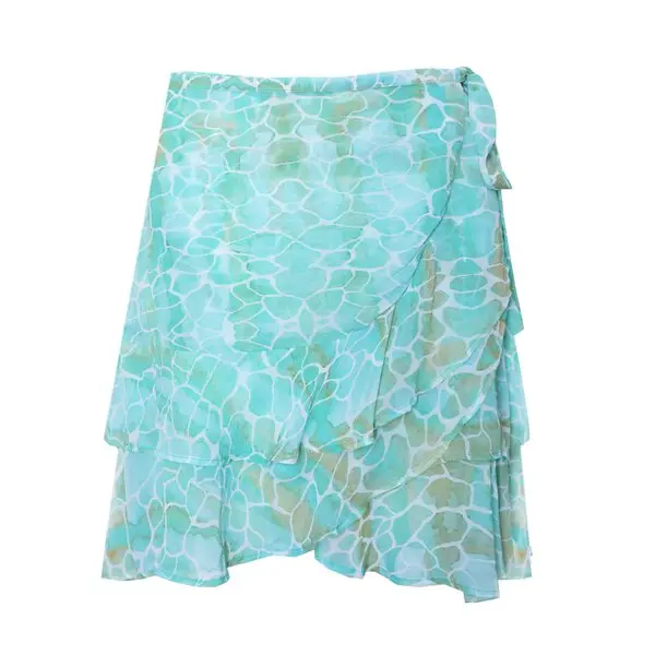 SOPHIA ALEXIA Tahiti Wrap Skirt - Green
