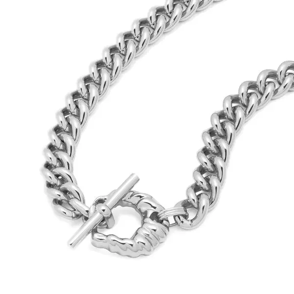 POTOSKA Kyma Maxi Chain Necklace - Silver