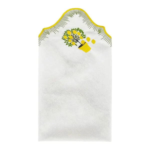 KM HOME COLLECTION Tuscany Cotton Napkin Set Of 2 - Yellow