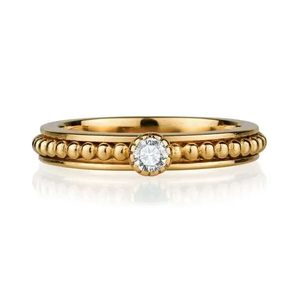 CHARLOTTE'S WEB JEWELLERY Lalita Spinning Ring In Gold Vermeil With Cubic Zirconia - Gold/white