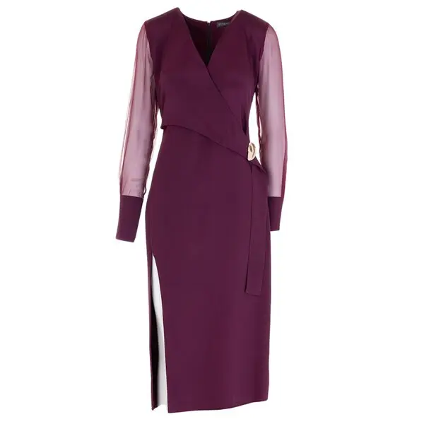 ETERNOIR Amethyst Grace Silk Dress
