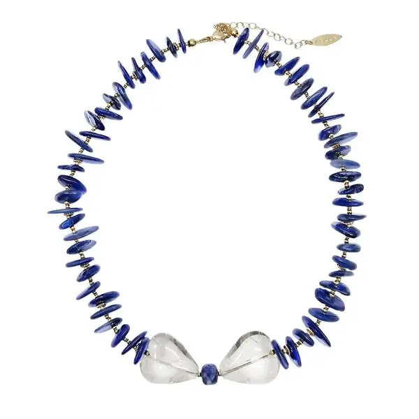 FARRA Kyanite And Quartz Necklace - Blue