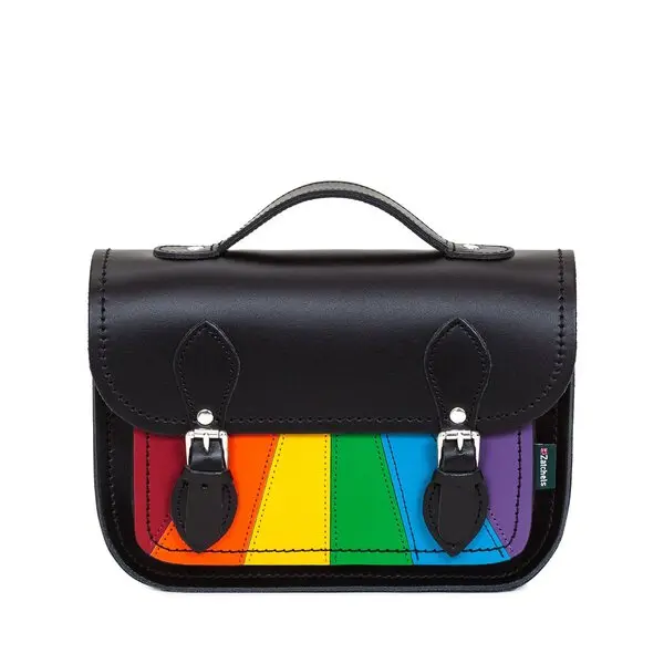 ZATCHELS Leather Midi Satchel Crossbody