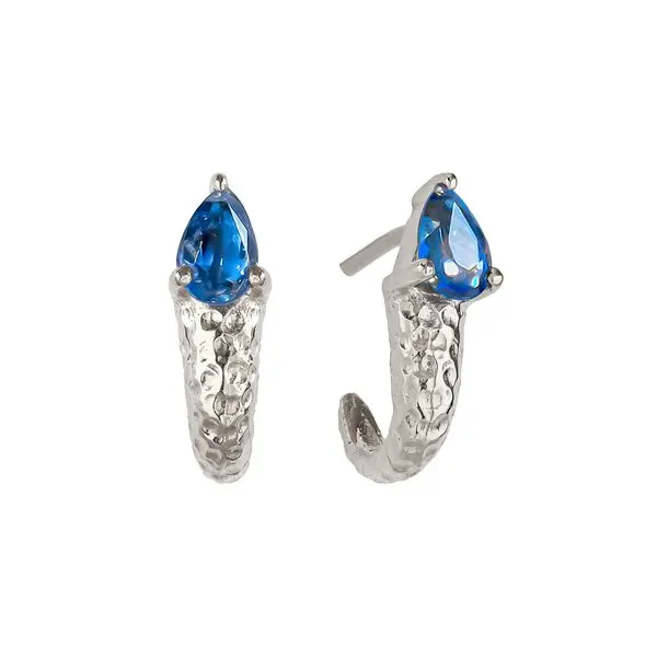 CHARLOTTE'S WEB JEWELLERY Serpenti Stud Earrings In Kyanite And Silver - Silver/blue