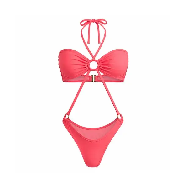 MAUI X LOLITA Yazmin One-piece Bikini With Gold Ring Detail - Pink