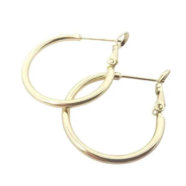 HARFI 25mm Round Hoop Earrings - Gold