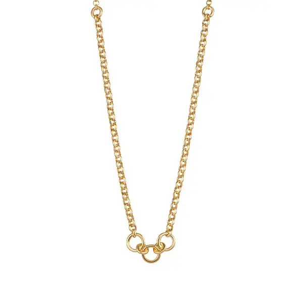 LILY CHARMED Plated Trinity Charm Collector Necklace - Gold