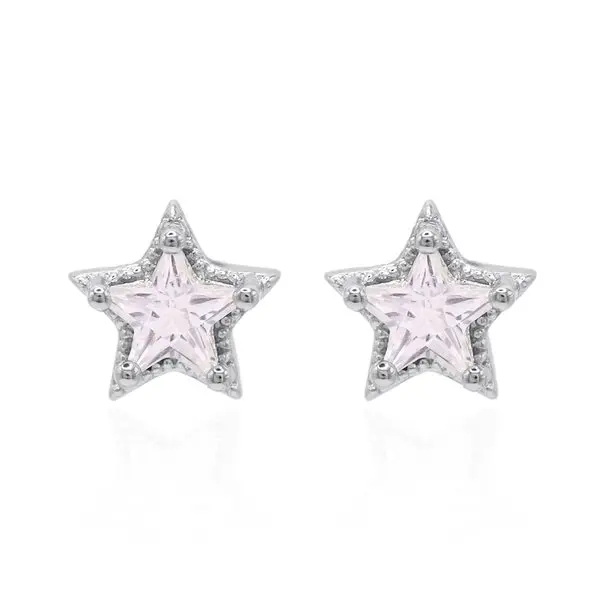 LUNA CHARLES Brooke Star Stud Earrings - Silver