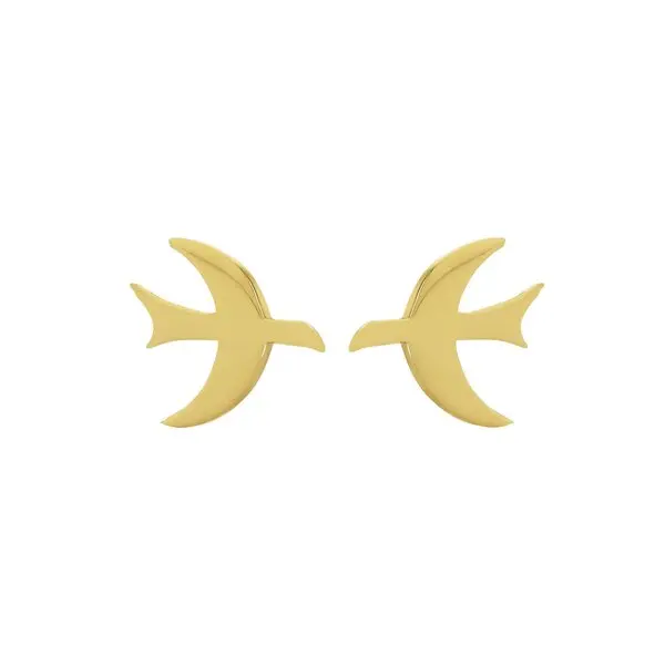 ZOË & MORGAN Moonbird Stud Earrings - Gold
